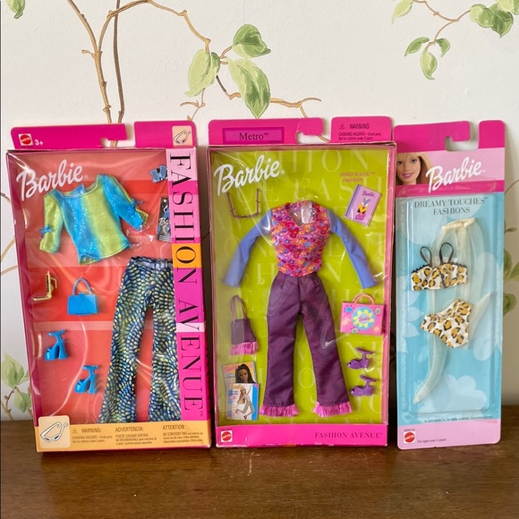 Barbie | Toys | Barbie Y2k Vintage Fashion Clothes Lot Of 3 New | Poshmark